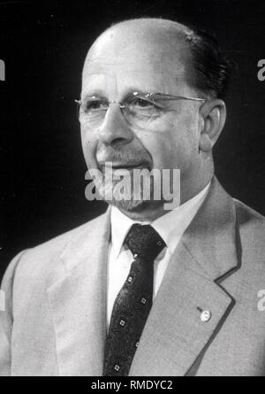 Walter Ulbricht : Party leader of the SED 1953 to 1971 and Chairman of ...