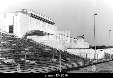 Zeppelin grandstand on the former Nazi party rally grounds on the ...