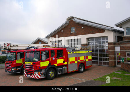 Fire Engines, Ryde Firestation, Ryde, Isle Wight, England, UK Stock ...