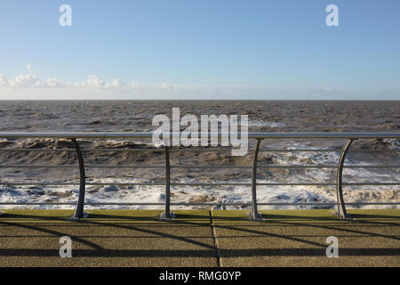 Stainless steel seafront balustrade railing, edge protection, Coastal ...
