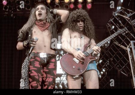 Bullet Boys vocalist Marq Torien is shown performing on stage during a ...