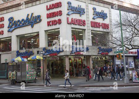 Fulton Street shopping in Downtown Brooklyn in New York Stock Photo - Alamy