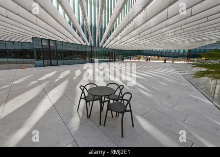 the building of the new headquarters of the EDP, Energias de Portugal ...