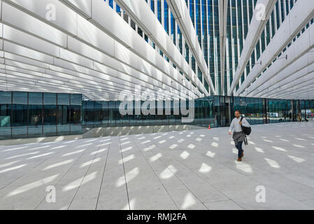 the building of the new headquarters of the EDP, Energias de Portugal ...