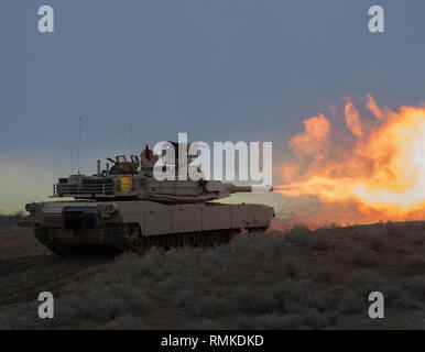 M1A2 Abrams Tanks from A Company, 2-116th Cavalry Brigade Combat Team ...