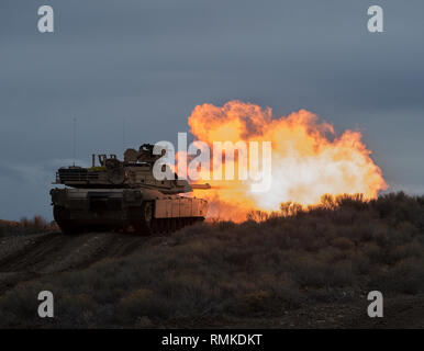 Abrams Tanks from A Company, 2-116th Combined Arms Battalion, 116th ...