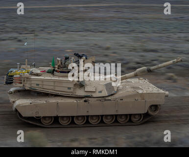 Abrams Tanks from A Company, 2-116th Combined Arms Battalion, 116th ...