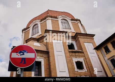 Traffic signs. Florence, Italy Stock Photo - Alamy