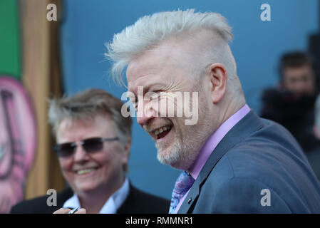 Tim and Julie Murray, the son and daughter of Ruby Murray, at an ...