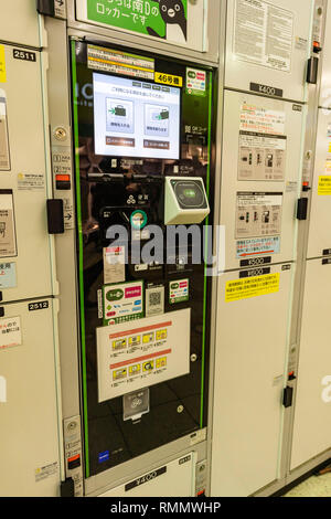 Coin Locker, Shinjuku station, Shinjuku-Ku,Tokyo,Japan Stock Photo - Alamy