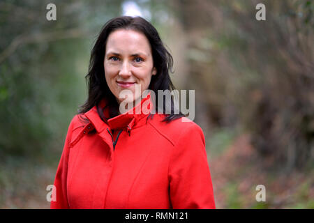 Author Rachel Burge near her home in rural East Susserx Stock Photo - Alamy