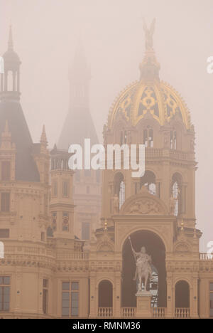 Schwerin, Schloss, Landtag, Landeshauptstadt, Mecklenburg-Vorpommern ...