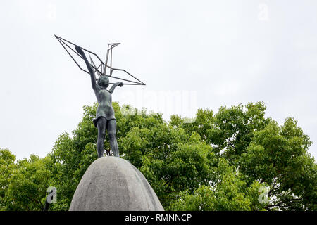 Childrens Peace Monument in Hiroshima, Japan. Commemorates Sadako Stock ...