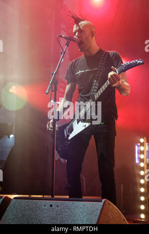 Fetus, singer & Flockos, lead guitar of Ultra Vomit perform at the ...