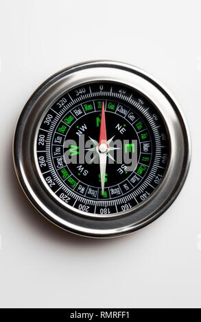 Compass showing north direction Stock Photo - Alamy