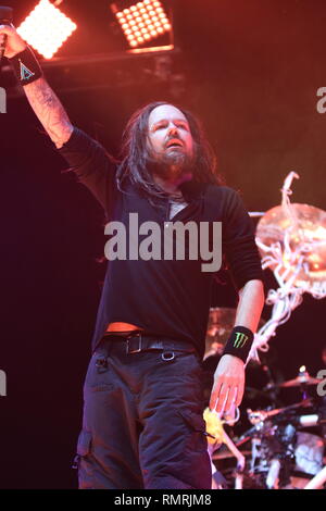Musician Jonathan Davis of the band 'Korn' arrives at the 2008 MTV ...