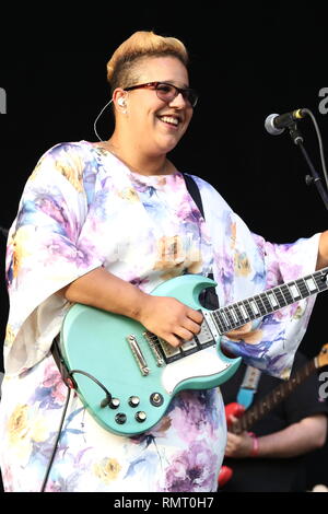 Brittany Howard singer Alabama Shakes performs onstage during Arroyo ...