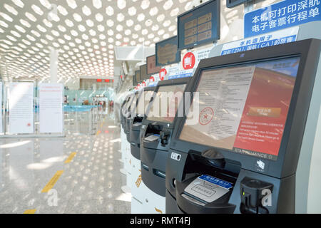 Shenzhen Bao'an International Airport check in area, Shenzhen China ...