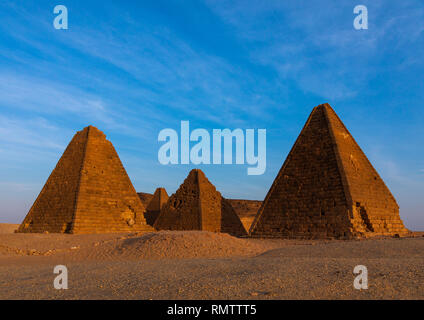 The meroitic pyramids of jebel Barkal, Northern State, Karima, Sudan ...