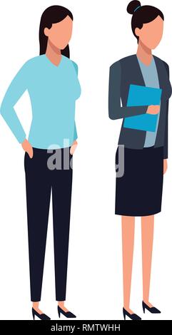 businesswomen team coworker faceless Stock Vector Image & Art - Alamy