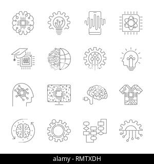 Quantum computer technologies concept. Futuristic blue circuit board ...