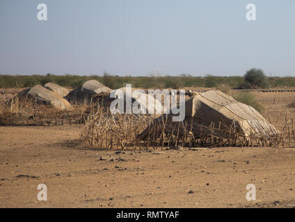Traditional Beja tribe village, Kassala State, Kassala, Sudan Stock ...