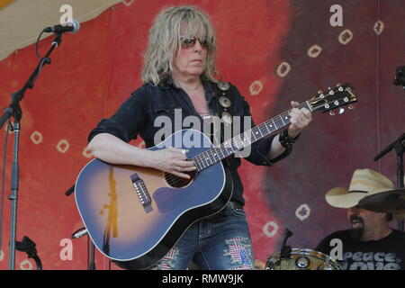 Singer, songwriter and guitarist Lucinda Williams is shown performing ...