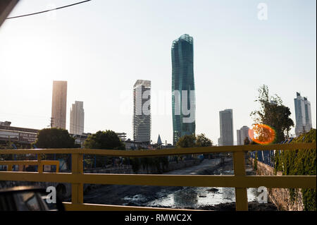 Izmir, Turkey - August 8, 2018: Ege perla skyscrapper, Mistral ...