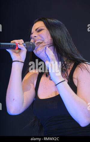 Singer and pianist Amy Lee of the Grammy-winning alternative metal band ...