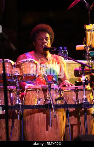 Singer Shaun Murphy of Little Feat is shown performing on stage during ...