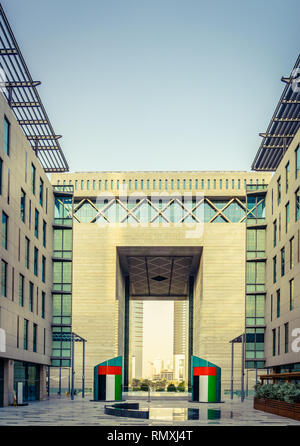 The Gate building in DIFC or Dubai International Financial Center in ...