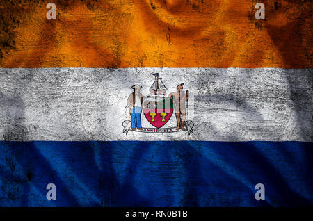 Albany New York stylish waving and closeup flag illustration. Perfect ...