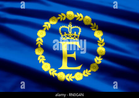 Eiir stylish waving and closeup flag illustration. Perfect for ...