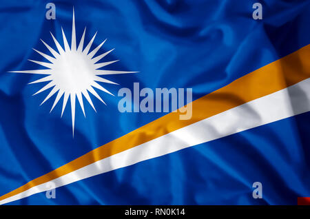 Chelyabinsk stylish waving and closeup flag illustration. Perfect for ...