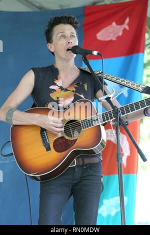 Singer, songwriter and guitarist Melissa Ferrick is shown performing on ...