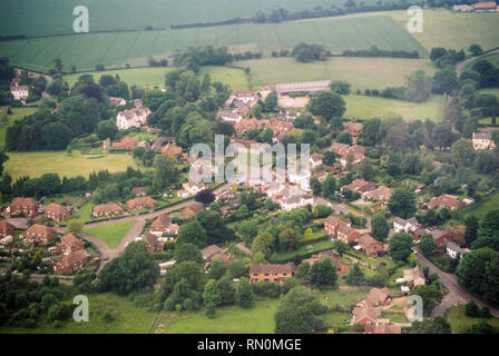 Aerial photograph of Medstead Village, Alton, Hampshire, England ...