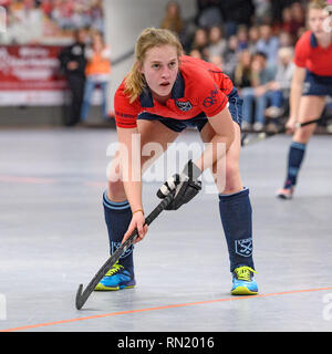 Hamberg, Germany. 16th February 2019. EuroHockey Indoor Club Cup 2019 ...