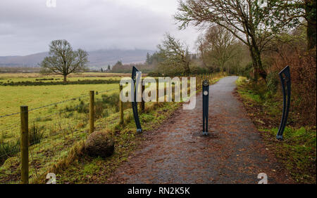 Scotland, Caledonia way and national cycle route 78, cyclists have ...