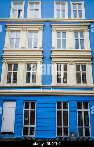 Street in Toyen neighbourhood with typical 19th century town mansions ...
