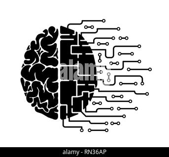 IOT AI BIG DATA MICROCHIP Vector Icon Set. Internet of things ...