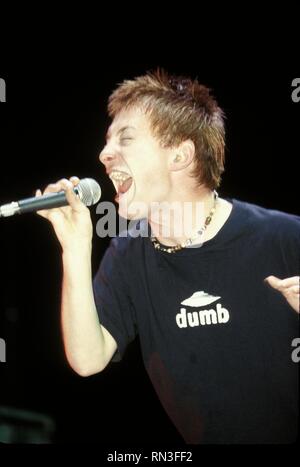 Lead singer and principal songwriter Thom Yorke of the alternative rock ...