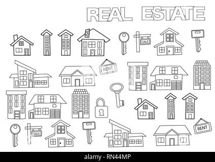 Real Estate Agent Coloring Page for Kids Stock Vector Image & Art - Alamy
