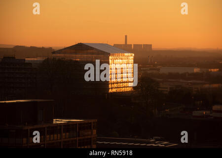 aerial view of Nottingham Castle and City Centre, UK Stock Photo - Alamy