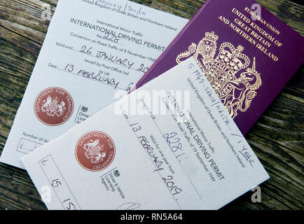 International Driving Permit - Showing the 1968 and 1949 versions of ...