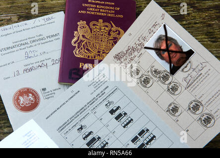 International Driving Permit - Showing the 1968 and 1949 versions of ...