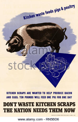 British, WW2, Recycling poster: Waste Paper and Cardboard Must Not be ...