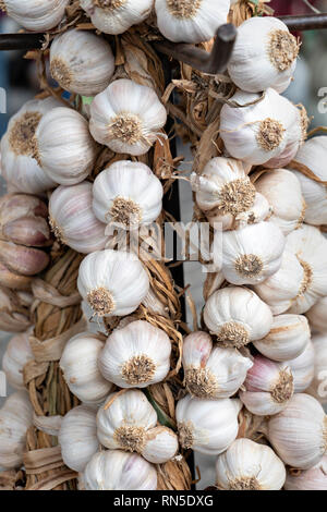Fresh Garlics for Sale on Market Stall Stock Photo - Alamy