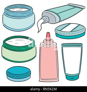 vector set of topical cosmetic and topical medicine Stock Vector Image ...