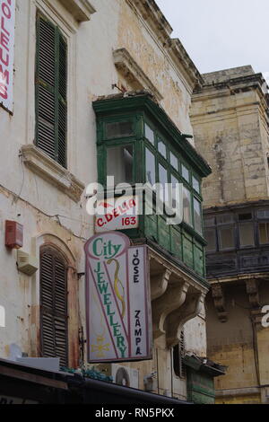 Vintage signs on shop, Valletta, Malta Stock Photo - Alamy