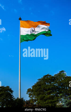 The National Flag of India tricolor of deep saffron, white and green ...